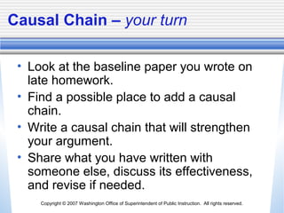Organizational structure – causal chain | PPT