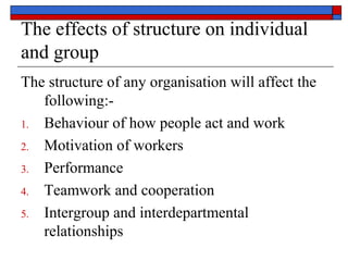 Organizational structure design | PPT