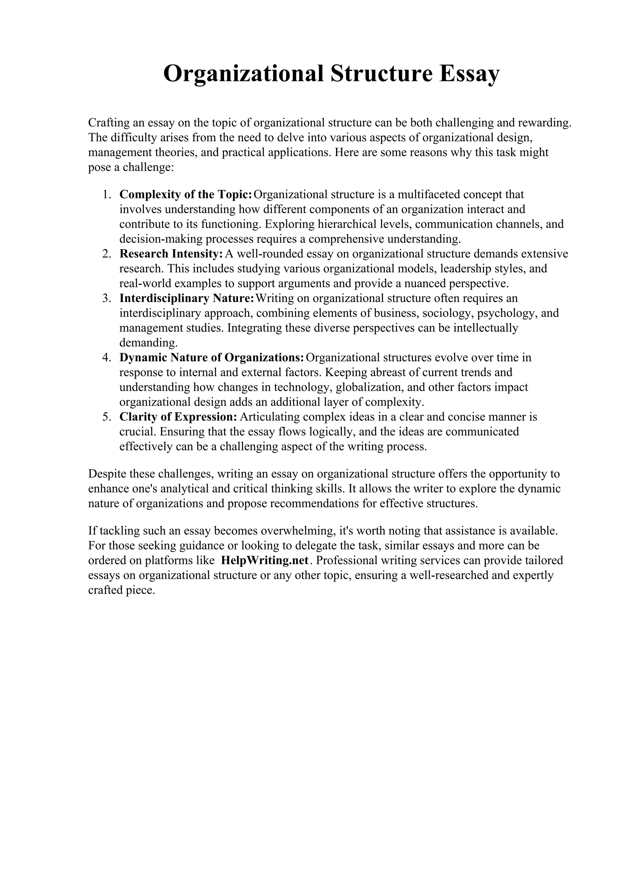 Organizational Structure Essay.pdf