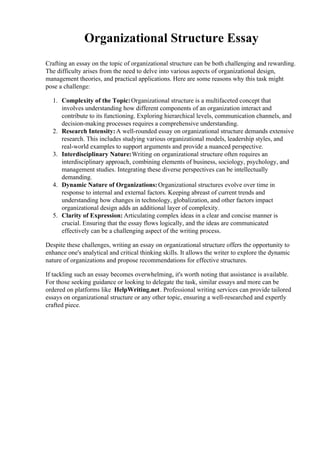Organizational Structure Essay.pdf