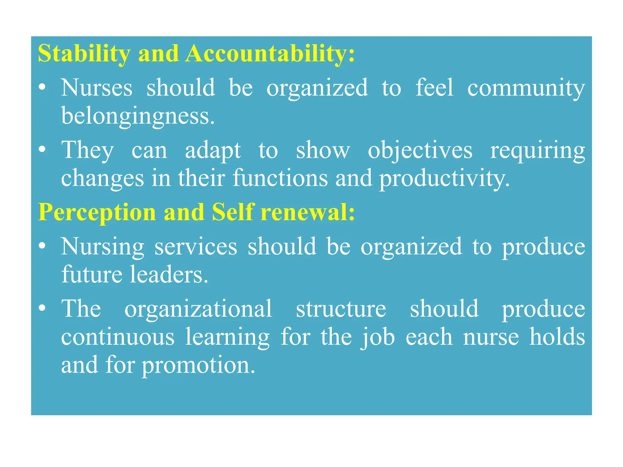 organizational structure in nursing managements | PPTX