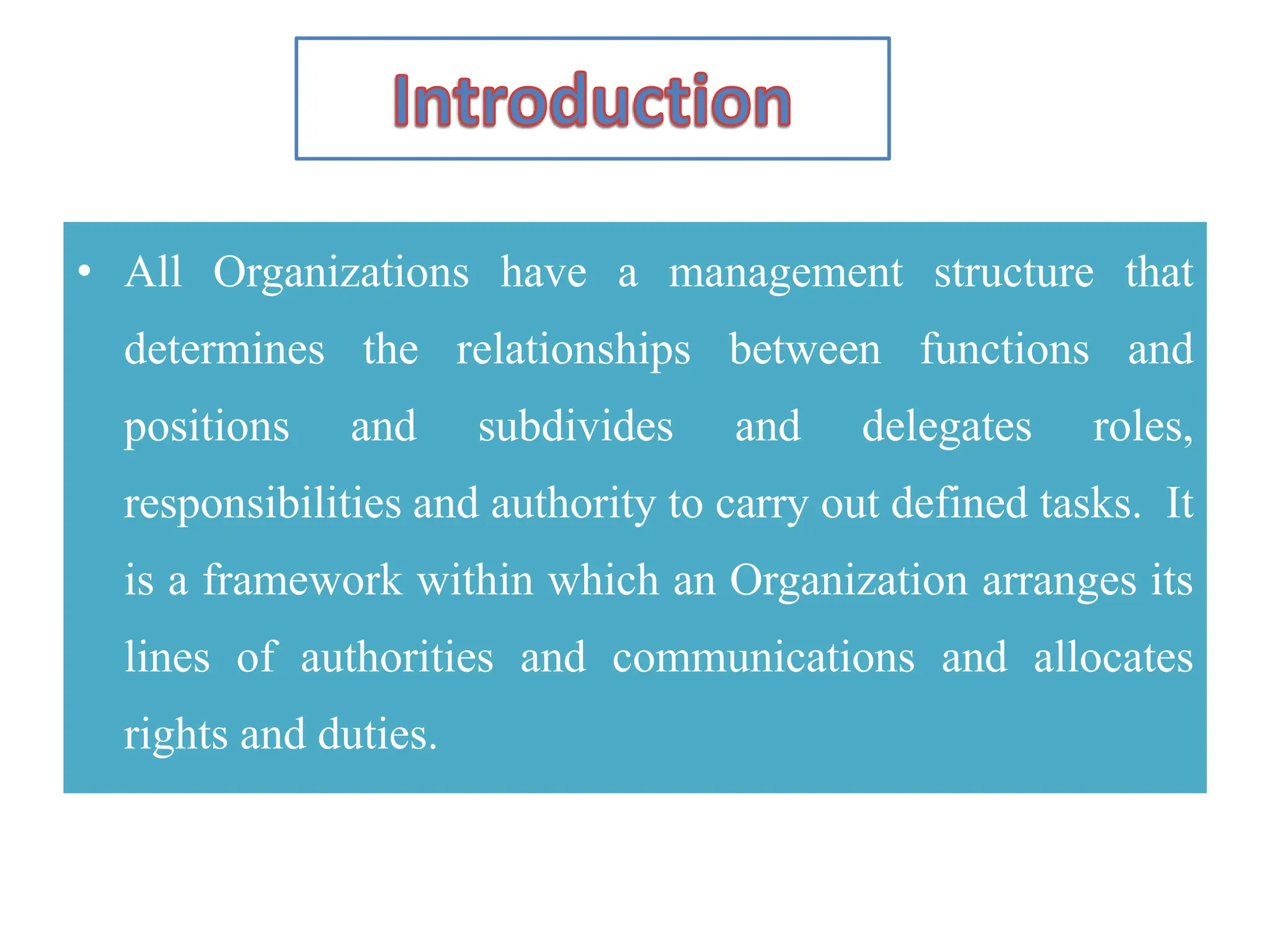 organizational structure in nursing managements | PPTX