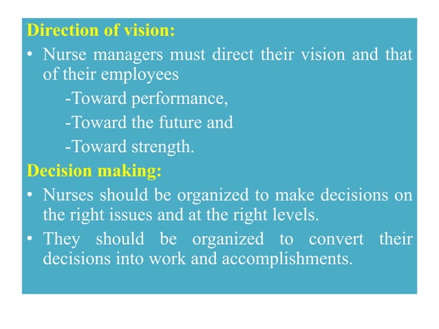 organizational structure in nursing managements | PPTX | Business ...