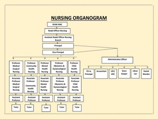 organizational structure in nursing managements | PPTX