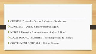 Organizational structure in kitchen | PPTX