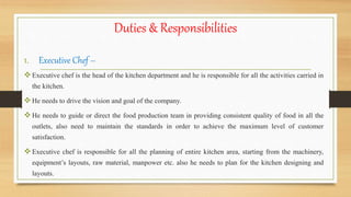Organizational structure in kitchen | PPTX