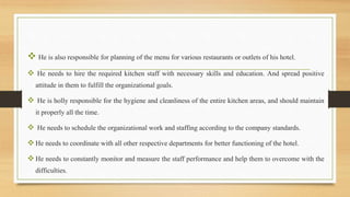 Organizational structure in kitchen | PPTX