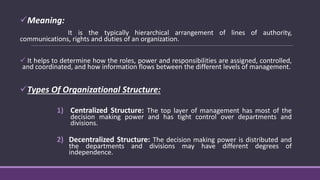 Organizational structure of Adani | PPTX