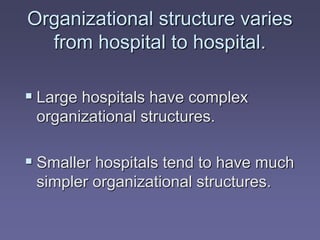 organizationalstructureofahospital-120618222838-phpapp02.ppt