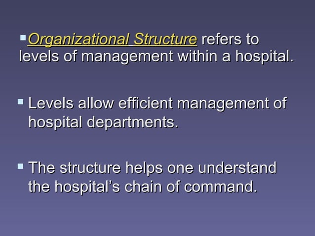 Organizational structure of_a_hospital | PPT