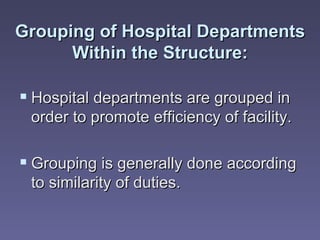 Organizational structure of_a_hospital | PPT