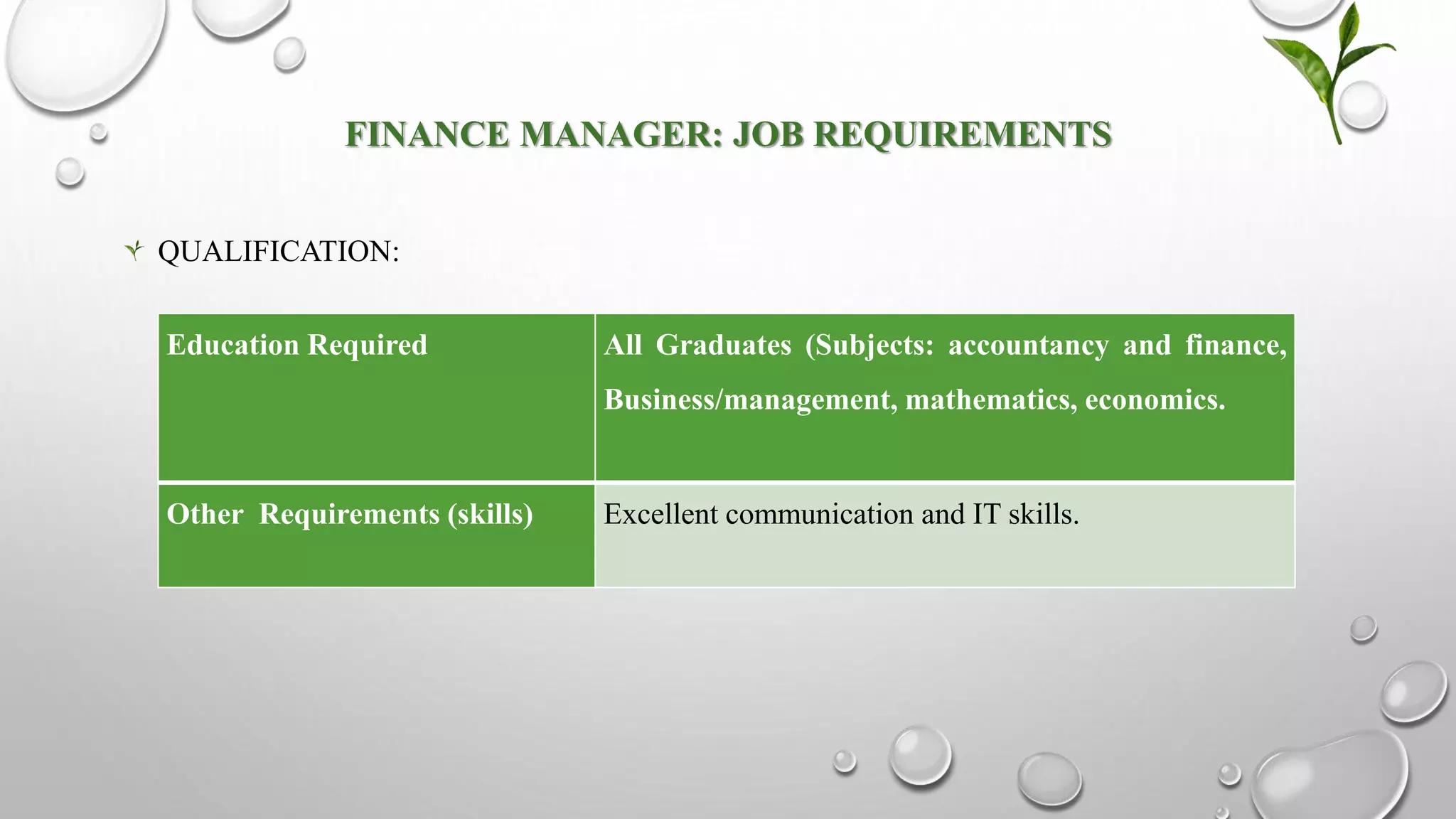 Organizational structure of a tea company | PPTX