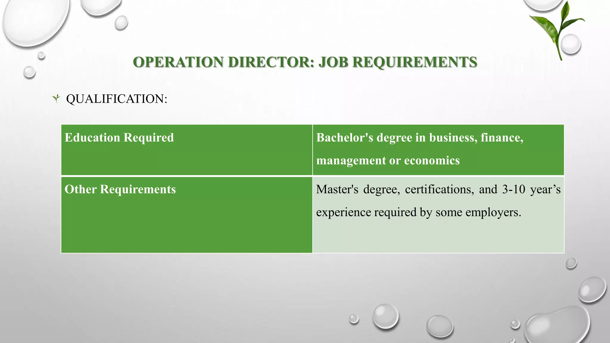Organizational structure of a tea company | PPTX