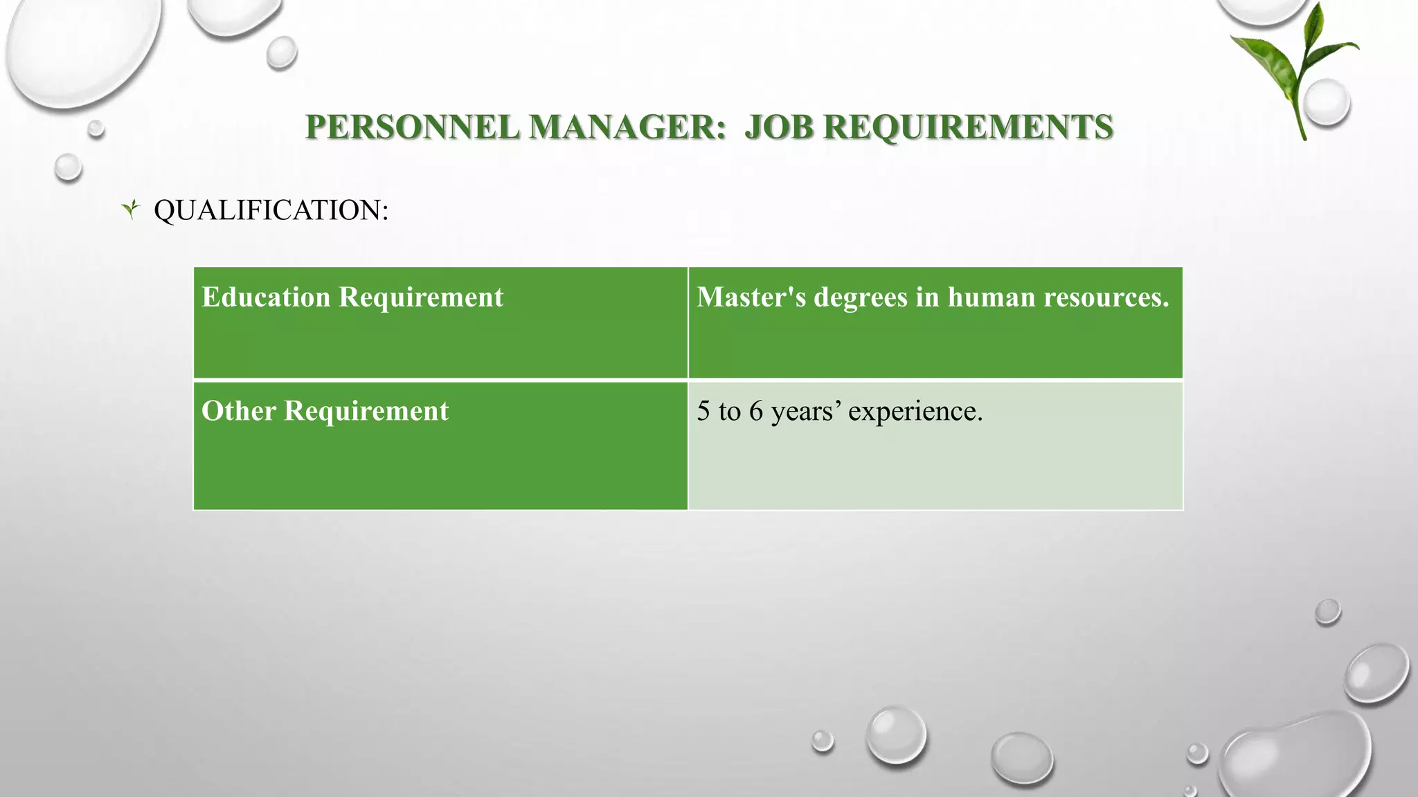 Organizational structure of a tea company | PPTX