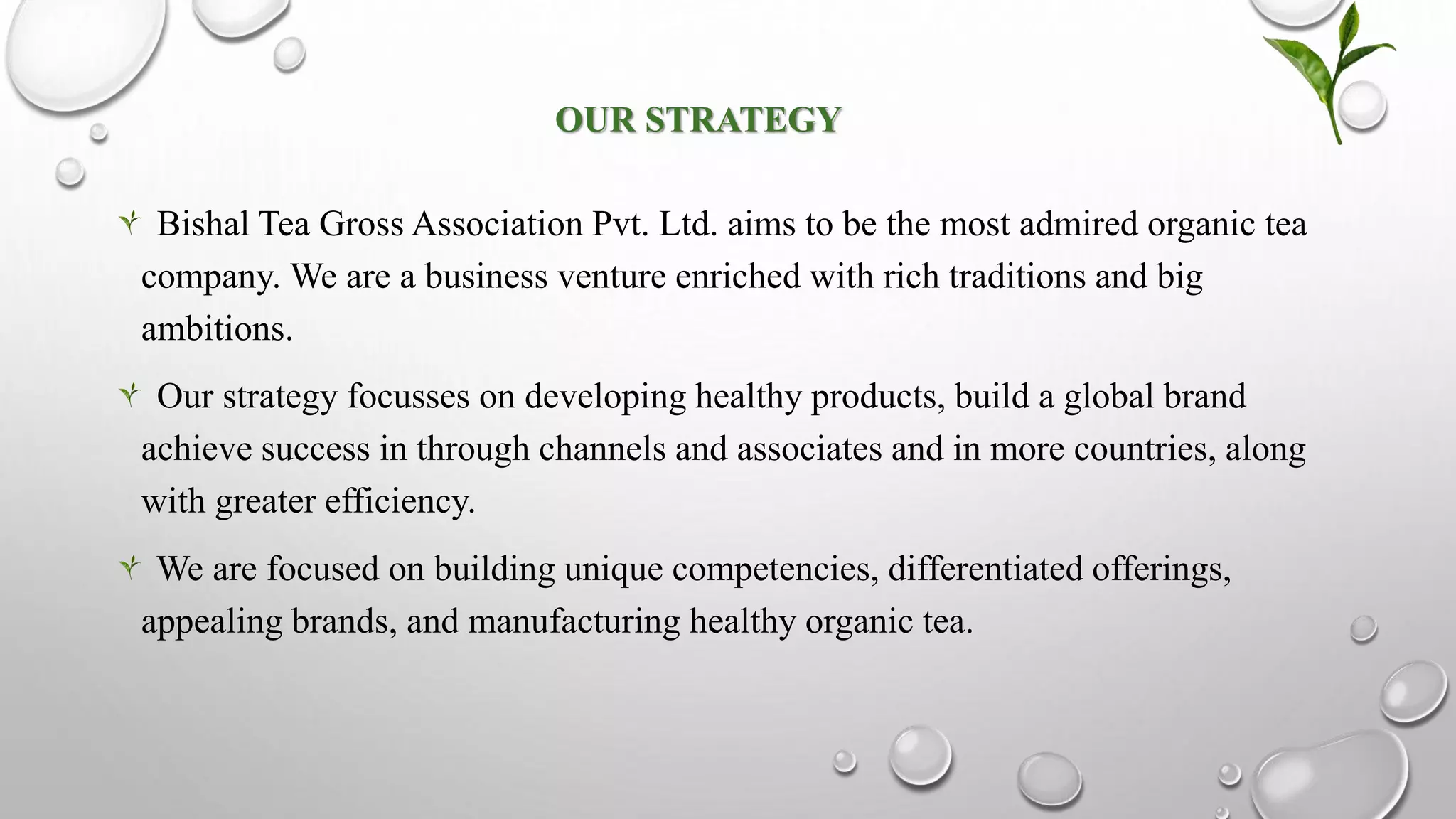 Organizational structure of a tea company | PPTX