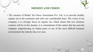 Organizational structure of a tea company | PPTX