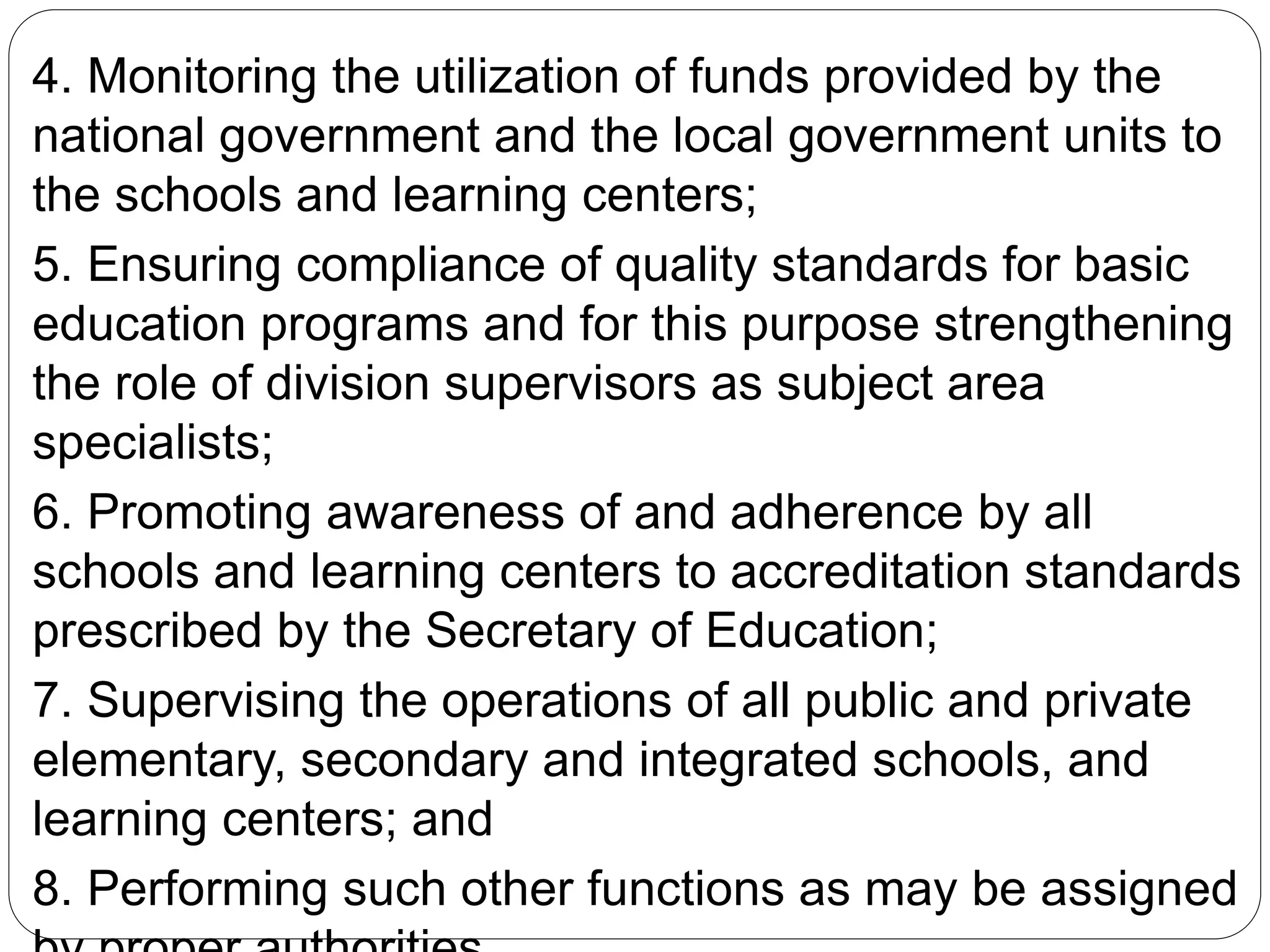 Organizational structure of education | PPTX