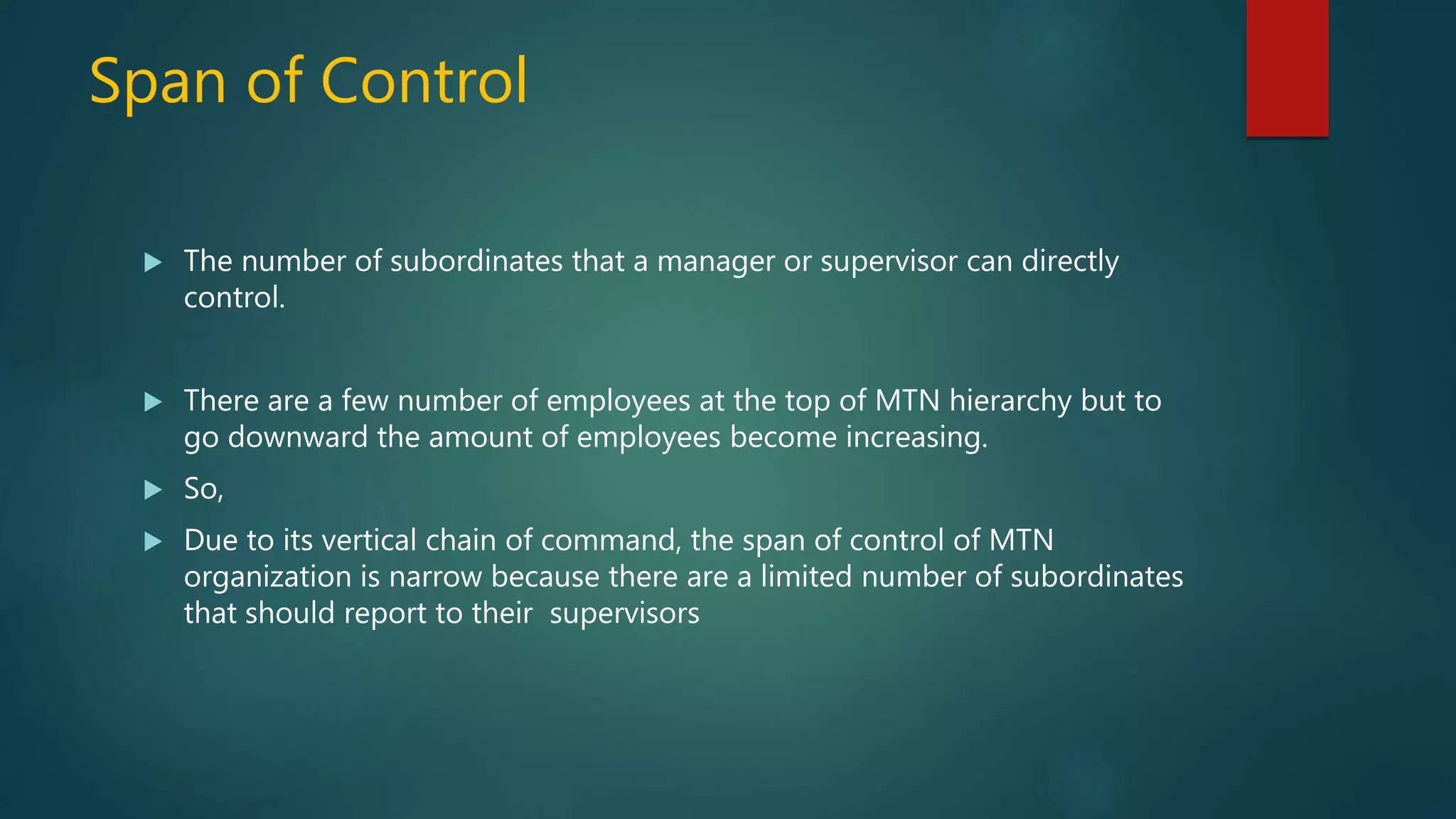 MTN AFGHANISTAN ORGANIZATIONAL STRUCTURE BY ABID MOMAND,Submitted to ...