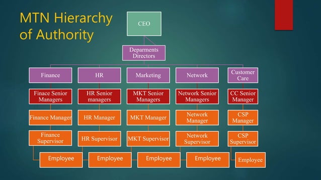 MTN AFGHANISTAN ORGANIZATIONAL STRUCTURE BY ABID MOMAND,Submitted to ...