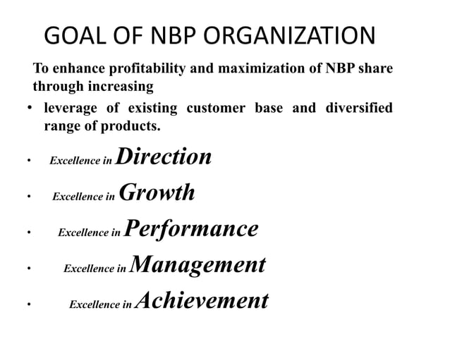 Organizational structure of nbp | PPTX | Business Banking & Finance ...