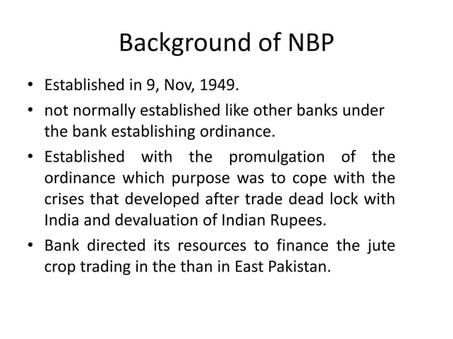 Organizational structure of nbp | PPTX | Business Banking & Finance ...