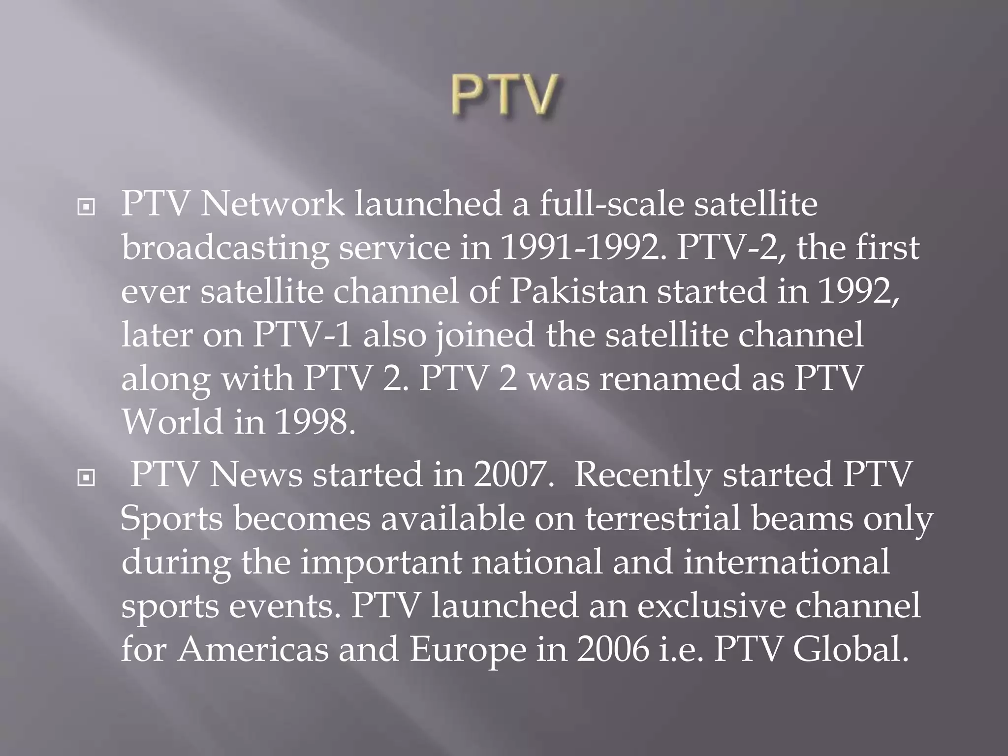 Organizational Structure of Television | PPTX