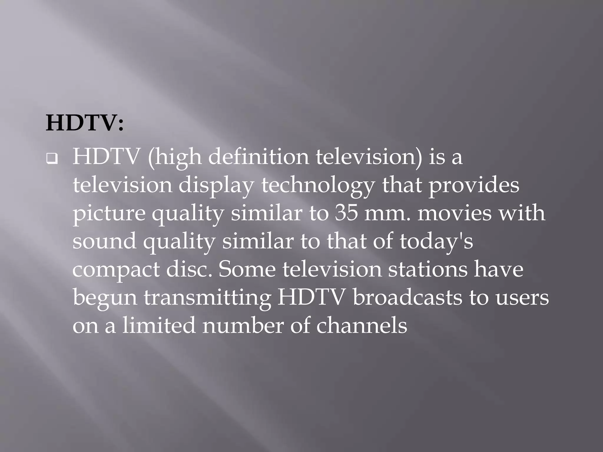 Organizational Structure of Television | PPTX