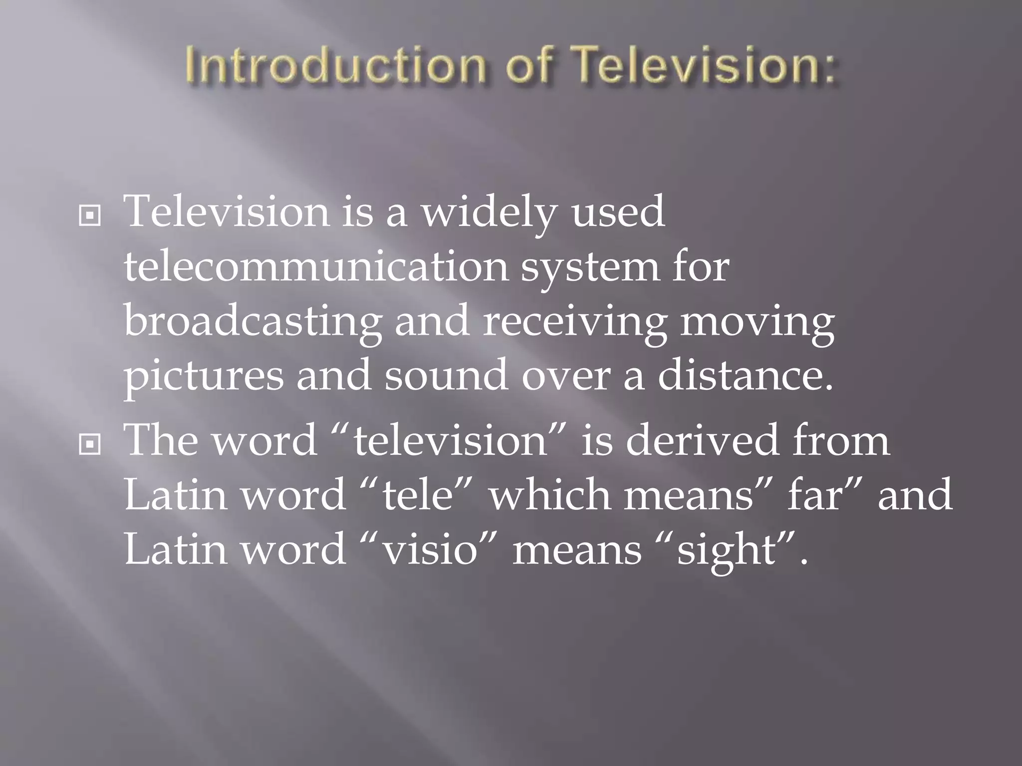 Organizational Structure of Television | PPTX