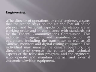 Organizational Structure of Television | PPTX