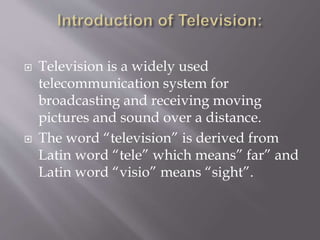 Organizational Structure of Television | PPTX