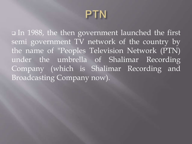 Organizational Structure of Television | PPTX