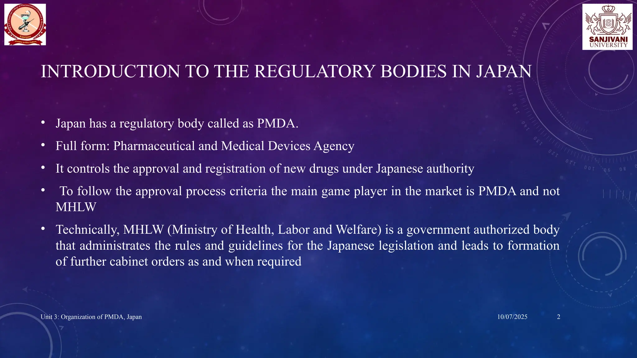 Organizational structure of the Regulatory body in Japan (PMDA).pptx
