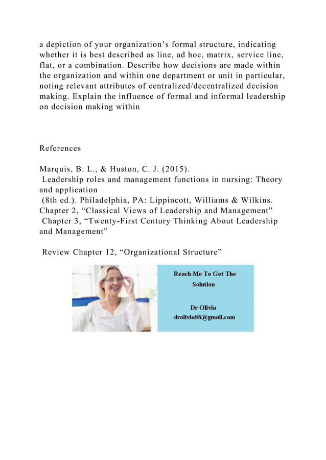 Organizational Structures and LeadershipTo prepareReview .docx