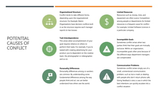 Organizational structures, Conflicts and Negotiation in Project ...