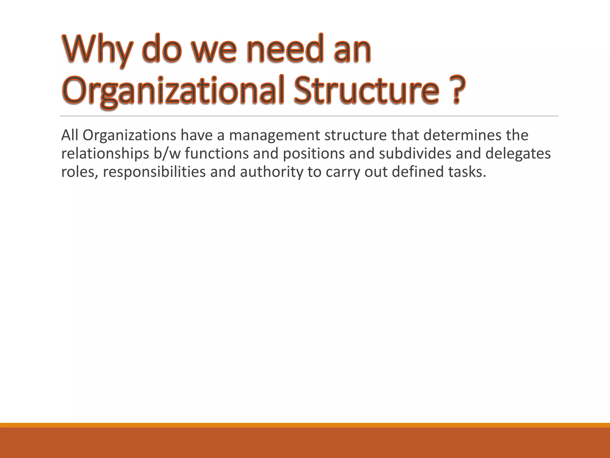 Organizational structures and departmentation | PPT