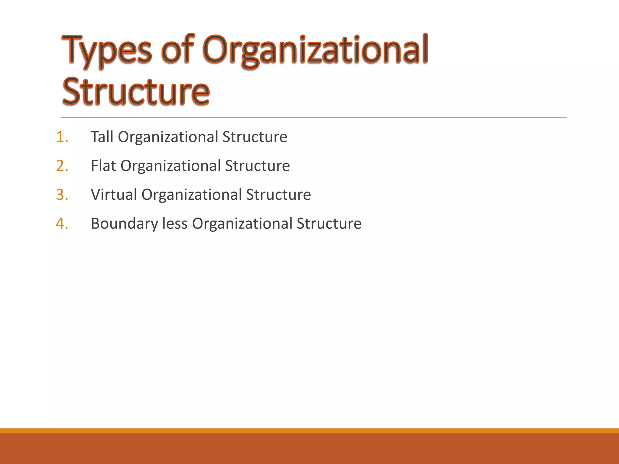 Organizational structures and departmentation | PPT