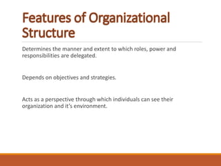 Organizational structures and departmentation | PPT