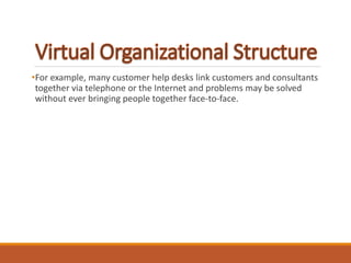 Organizational structures and departmentation | PPT