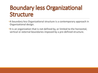 Organizational structures and departmentation | PPT