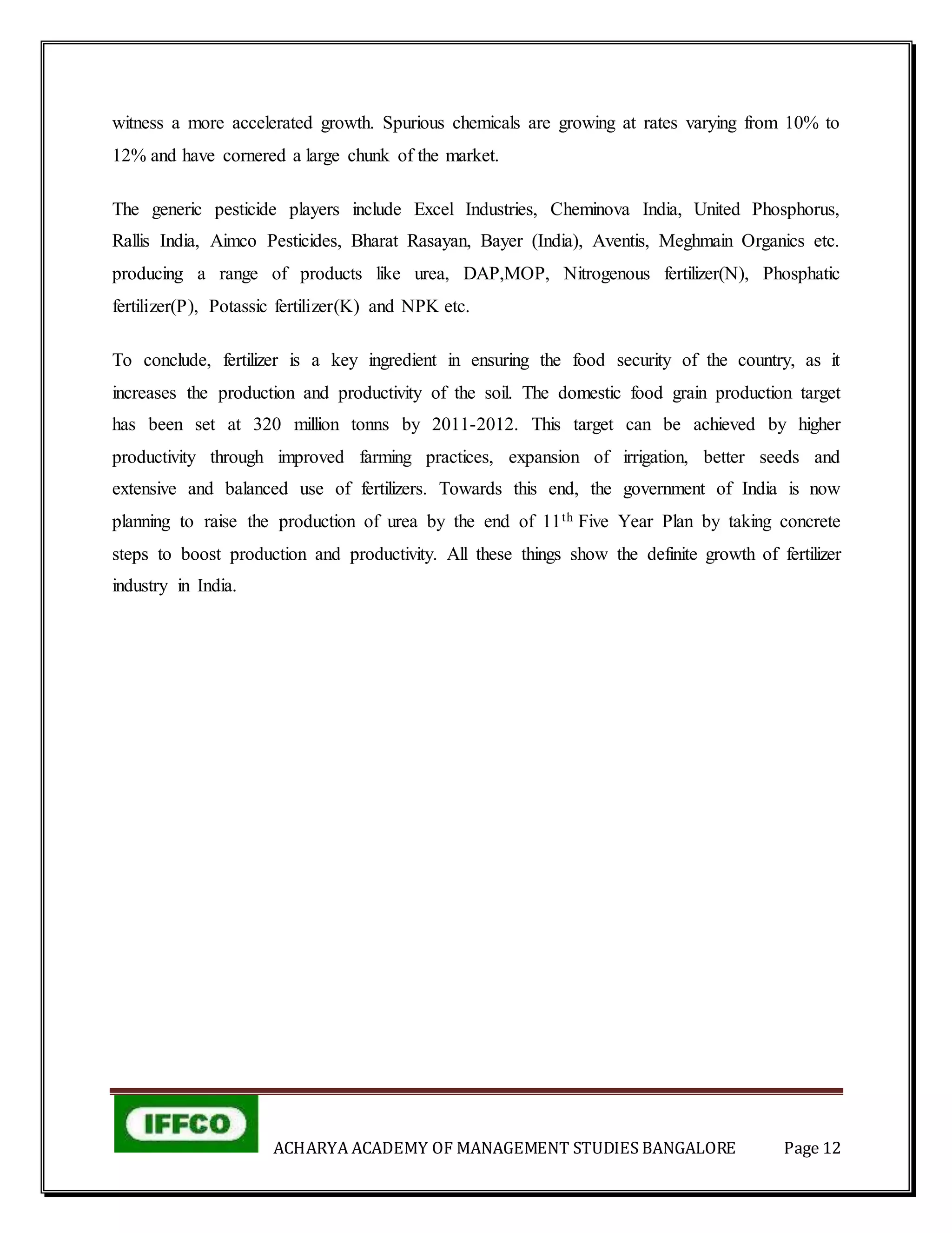 IFFCO AONLA REPOT | DOCX