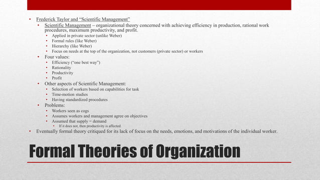 Organizational theory | PPTX | Professional School | Postgraduate Education