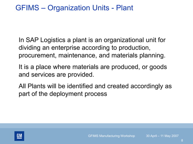 Organizational Units in SAP SRM-General Motors..ppt
