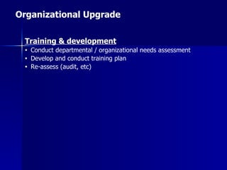 Organizational Upgrade - CEN Presentation | PPT