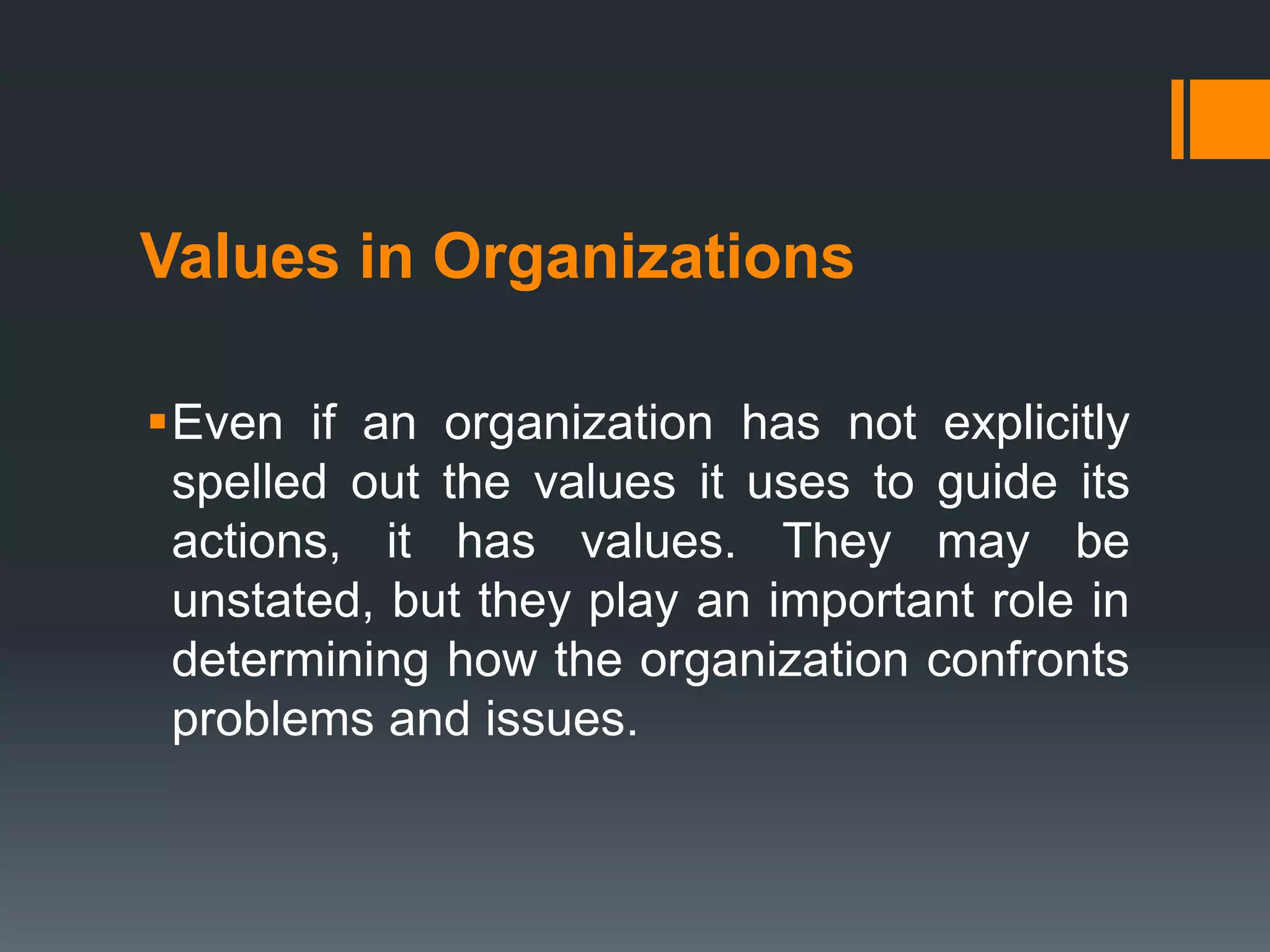 Organizational values, vision & mission | PPTX
