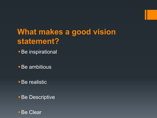 Organizational values, vision & mission | PPTX