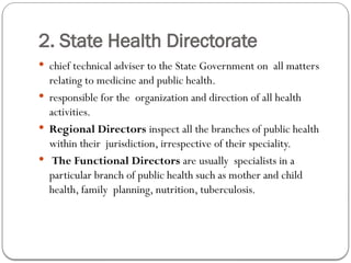 Organization and administration.HEALTH SYSTEM IN INDIA | PPTX