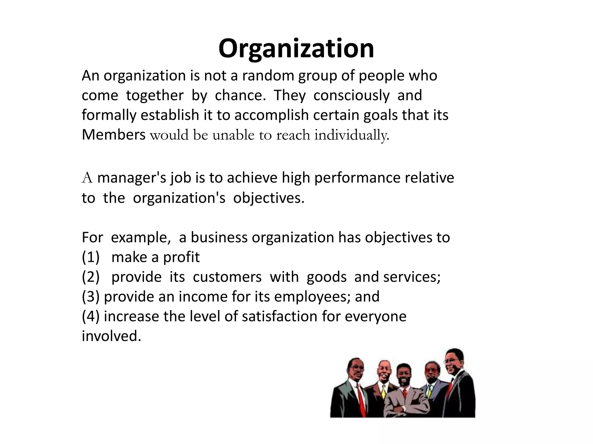 Organization and components of organization | PPTX