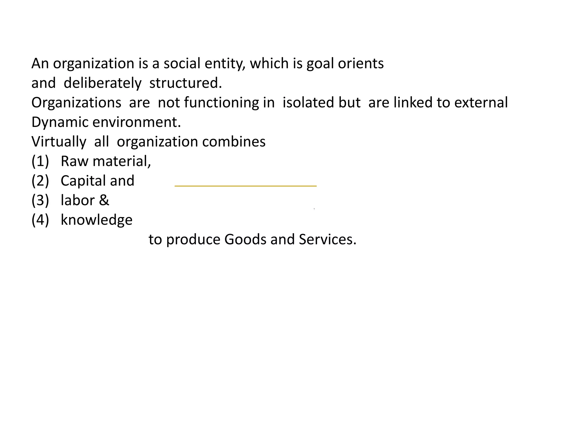 Organization and components of organization | PPTX