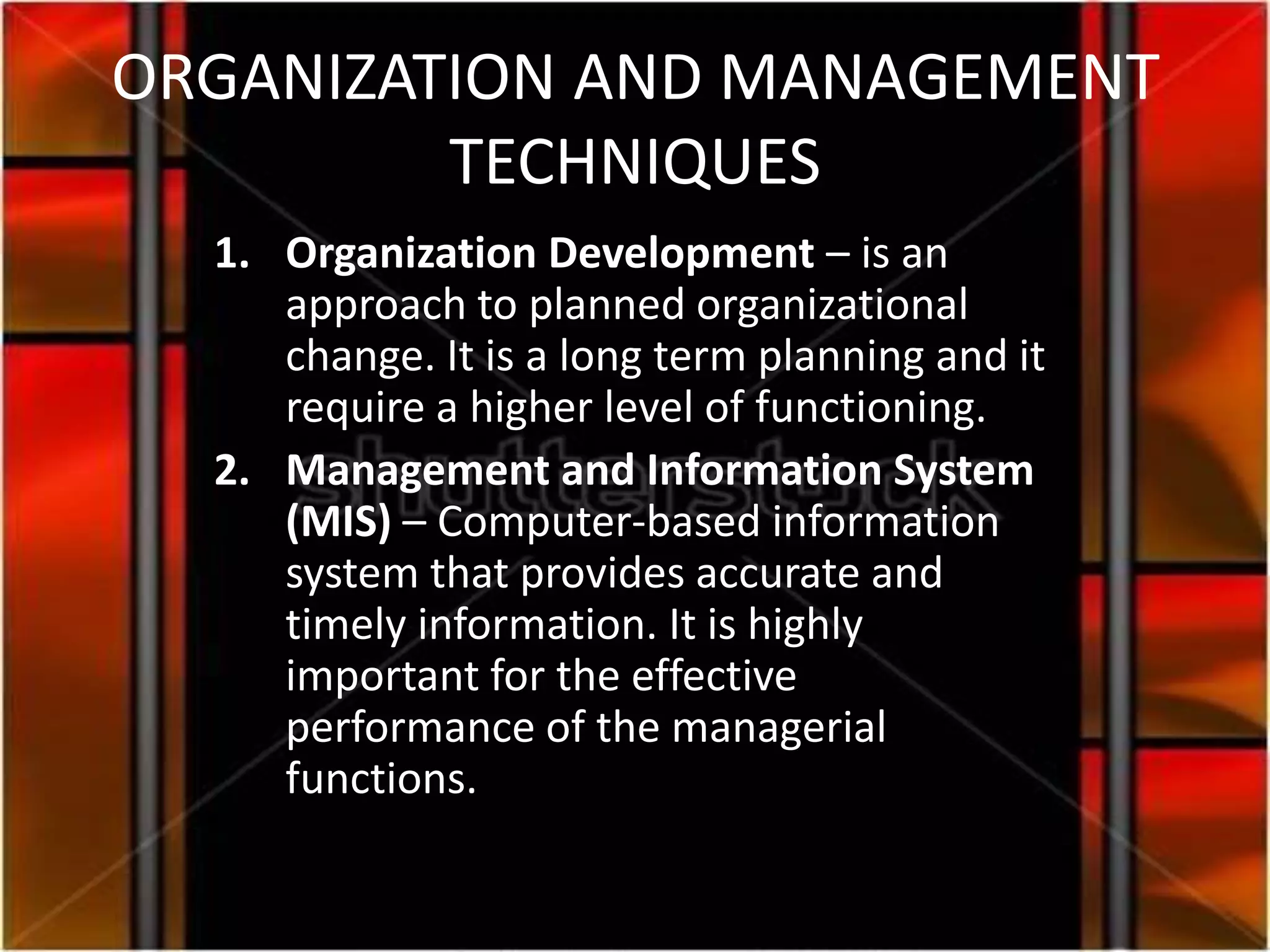 Organization and Management | PDF