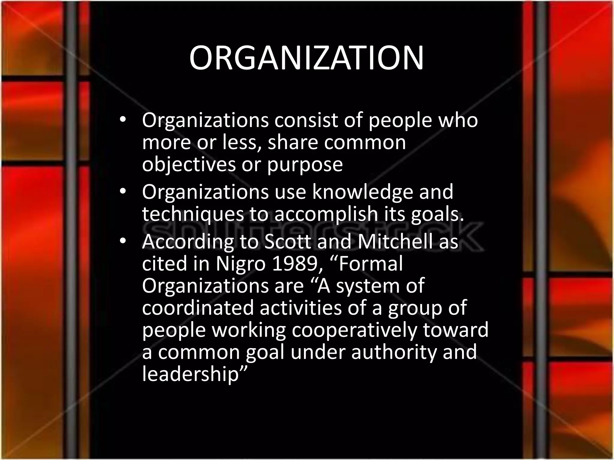 Organization and Management | PDF